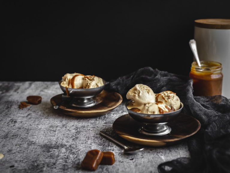 Glace au caramel au beurre salé (sans sorbetière) - Sélection du goût